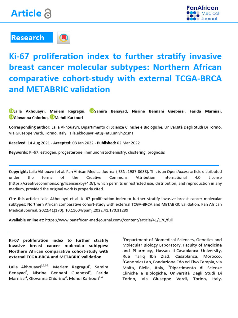 Ki 67 Index in Breast Cancer | PDF | Immunohistochemistry | Receiver ...