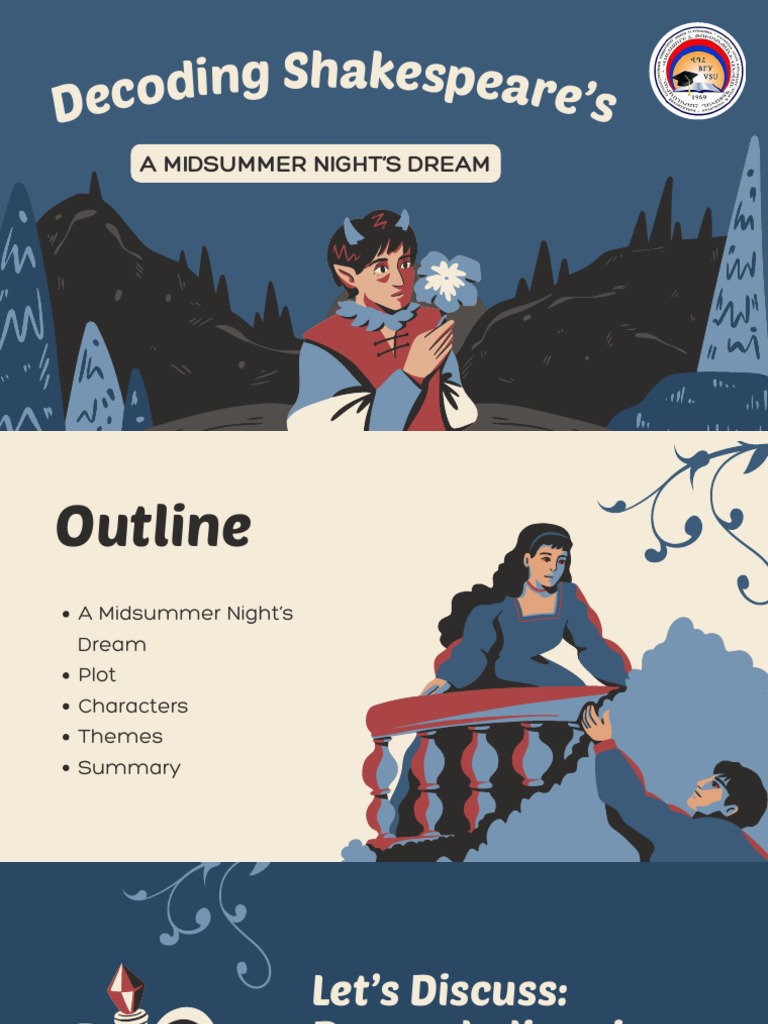 Decoding ShakespeareAnalysing A Play Education Presentation in Blue ...