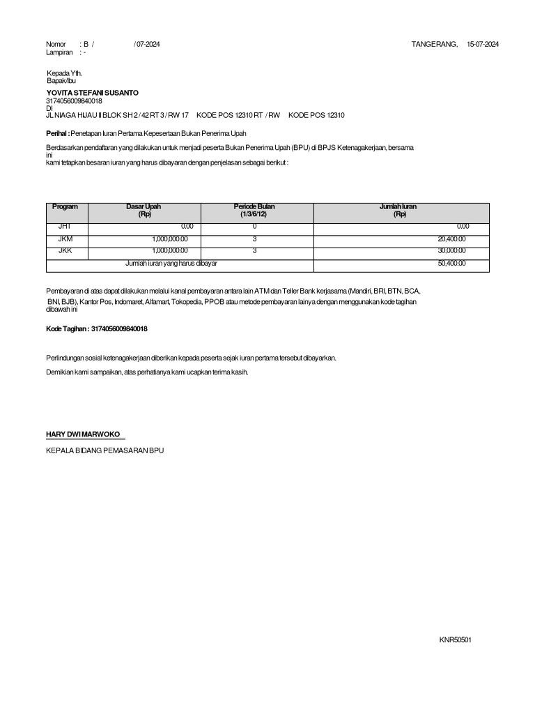 Bpu Yovita Stefani Susanto | PDF