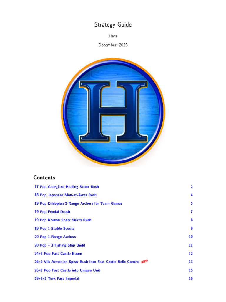 Hera Strategy Guide 2023 12 | PDF | Archery | Castle