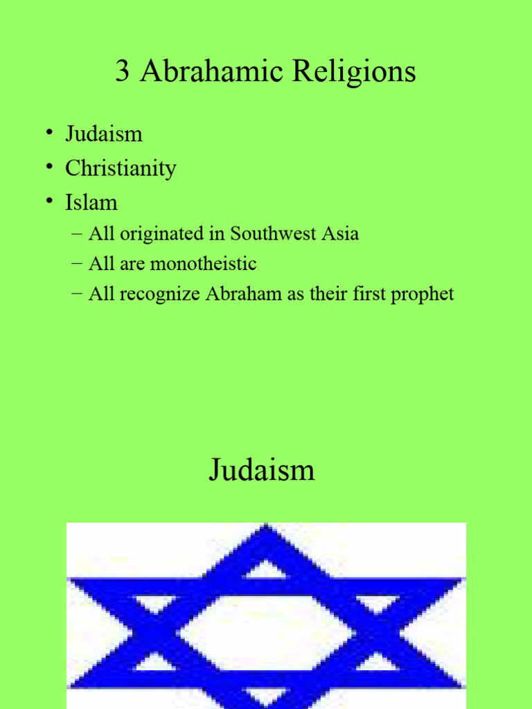 Overview of the Three Abrahamic Religions | PDF | Jesus | Ali