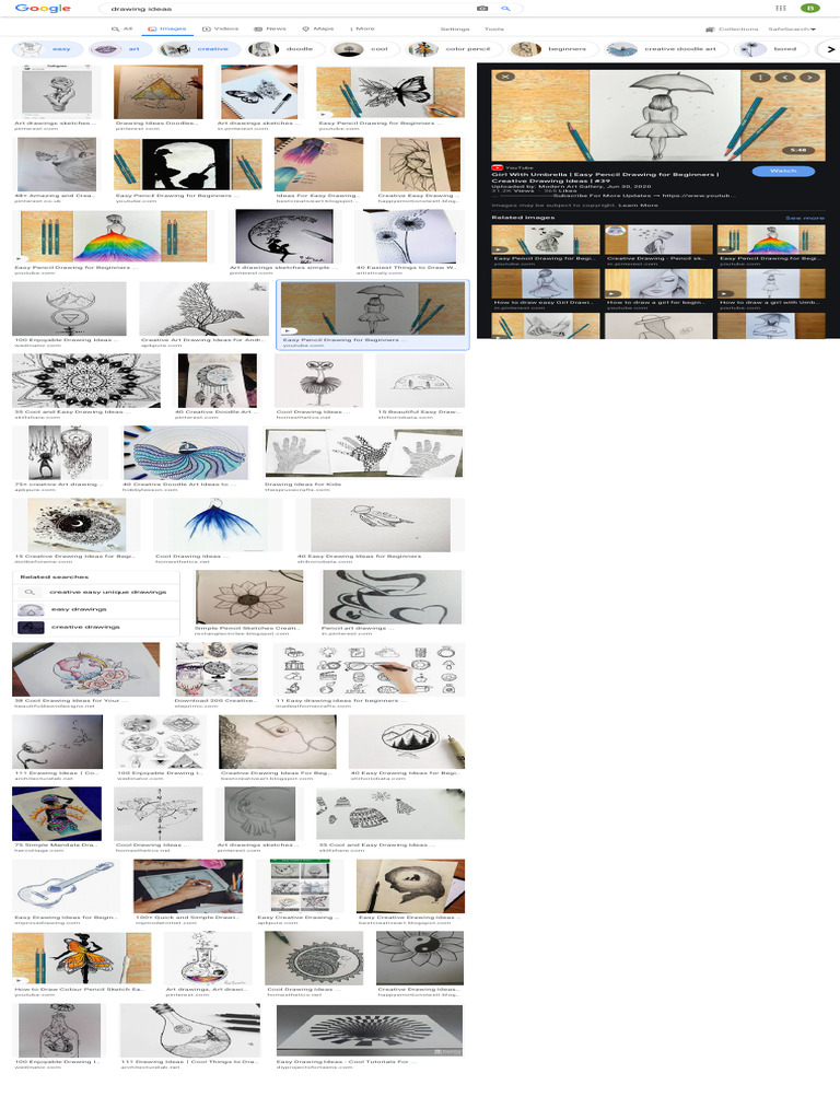 Drawing Ideas - Google Search | PDF | You Tube | Drawing
