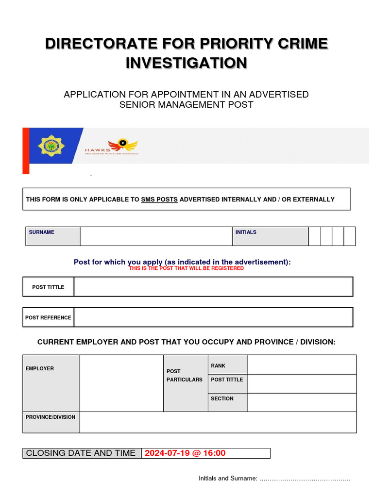 Dpci Application Form 2024 07 19 | PDF | Security Clearance | Justice