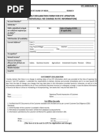 Annex D Self Declaration Form For Kyc Updation | PDF