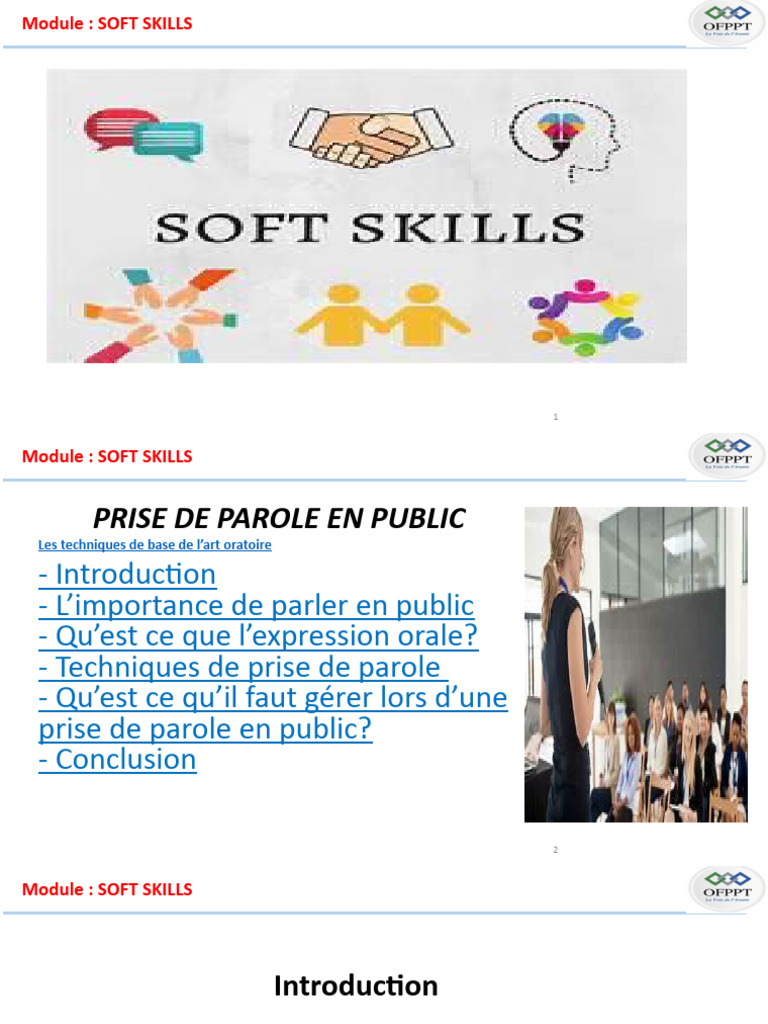 Prise de Parole en Public | PDF | Discours | la communication