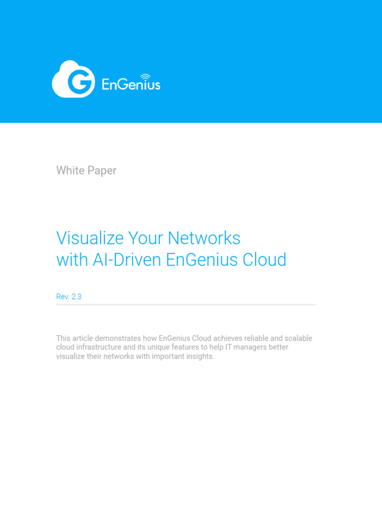 EnGenius Cloud White Paper | PDF | Cloud Computing | Computer Network