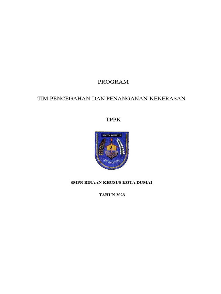 Program TPPK - SMPN Binsus - Revisi | PDF | Karier & Perkembangan | Kesehatan Holistik