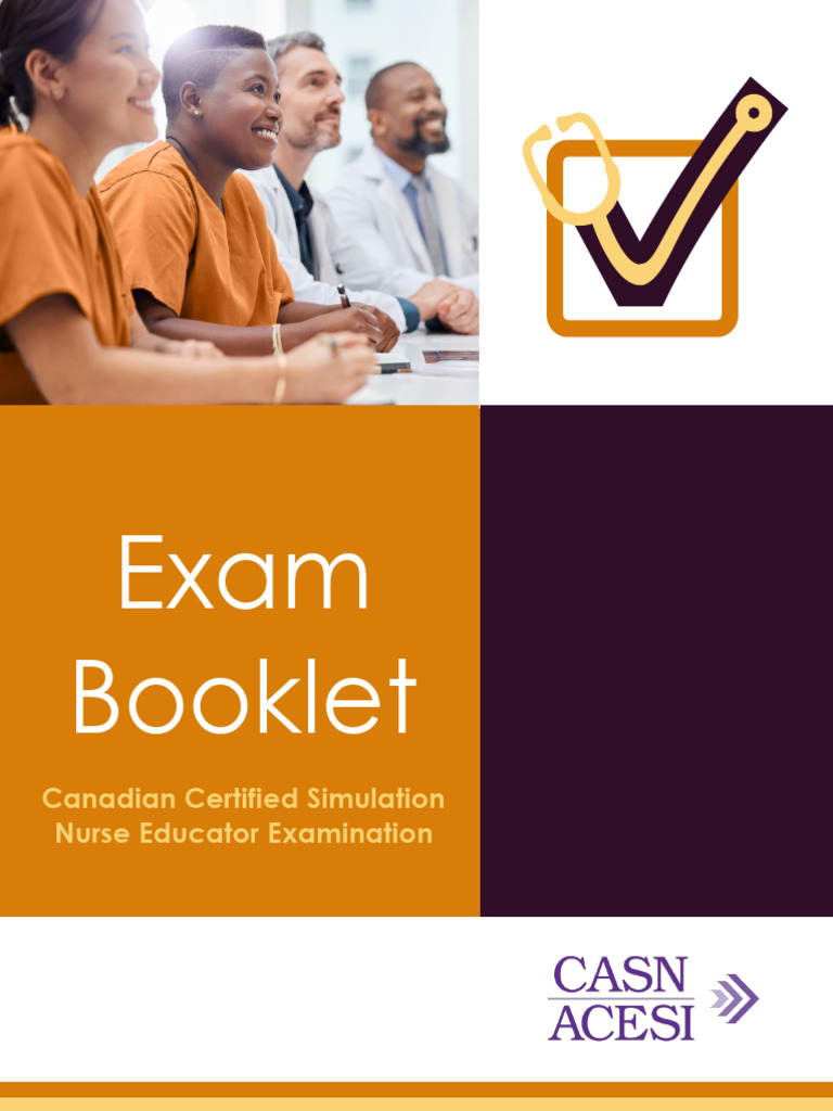 CASN CCSNE Exam Booklet 2022 | PDF | Simulation | Nursing