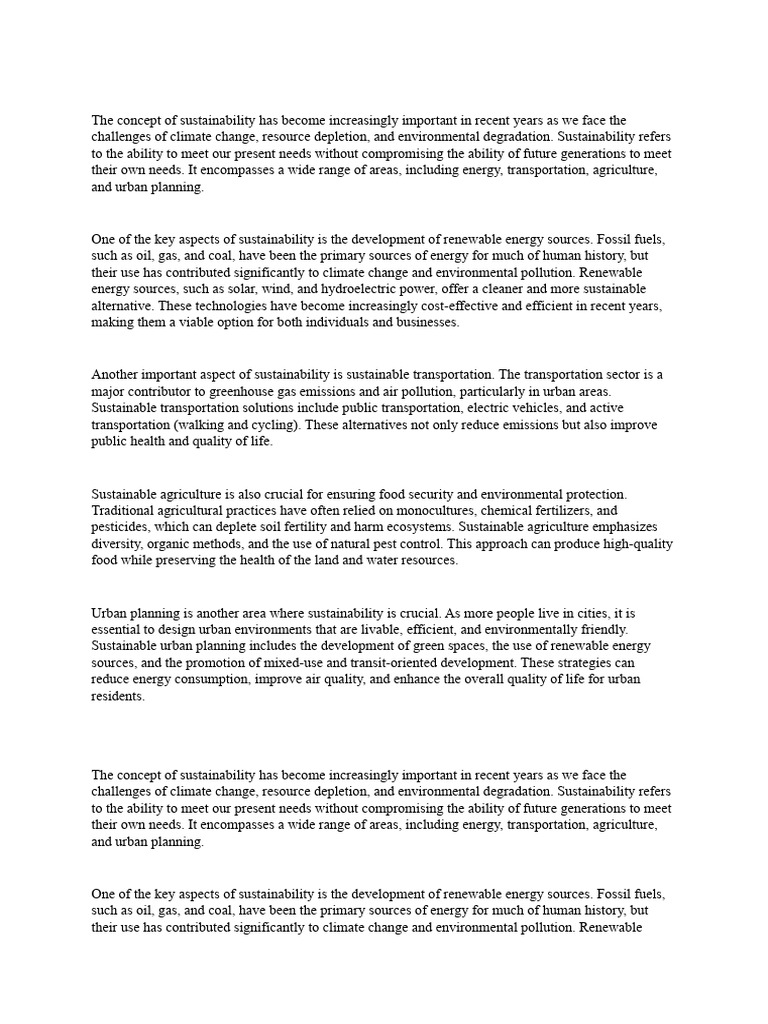 Understanding Sustainability's Key Aspects | PDF | Sustainability ...