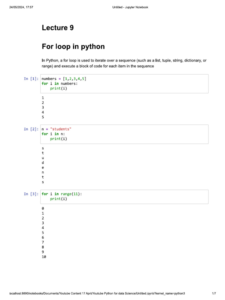 Theiscale Ds Python Lec 9 | PDF
