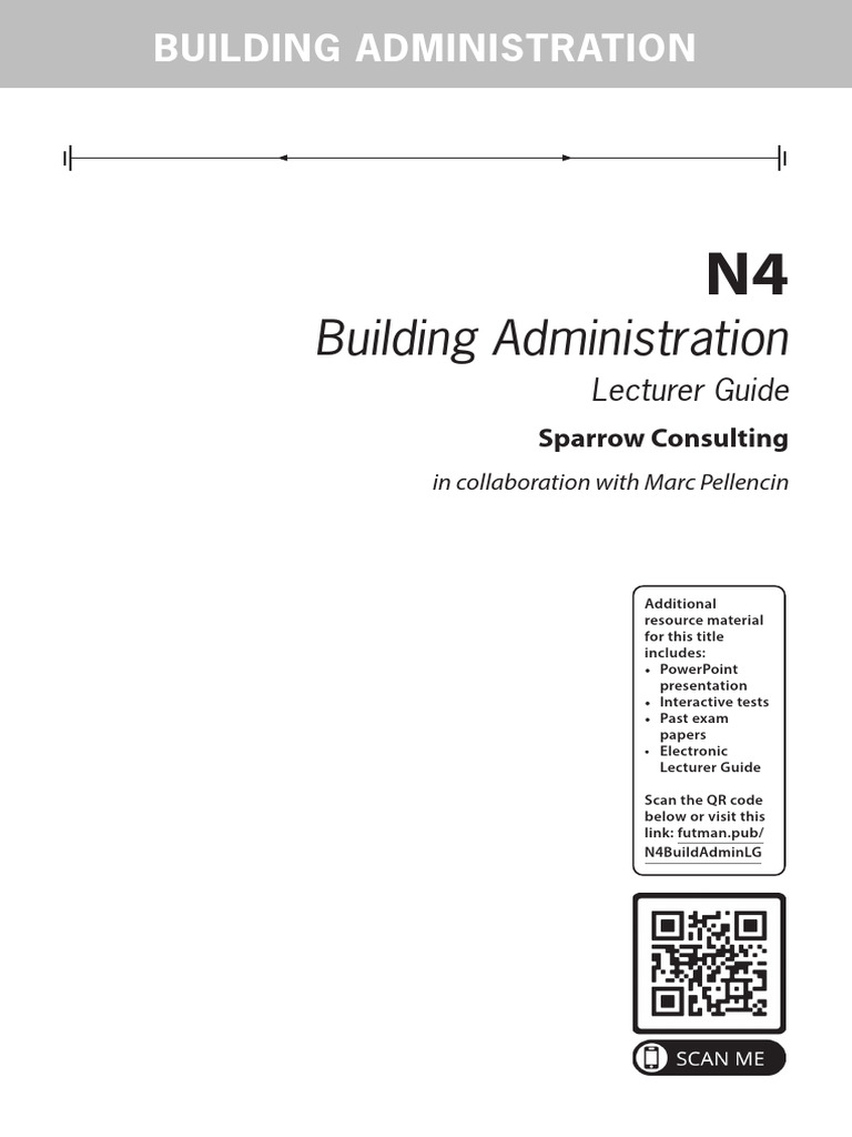 N4 Building Administration Lecturer Guide | PDF | Simulation | Lecture