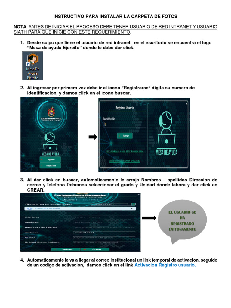 Instructivo Activacion Carpeta de Fotos 06 - Sep- 2023 | PDF | Informática | Software