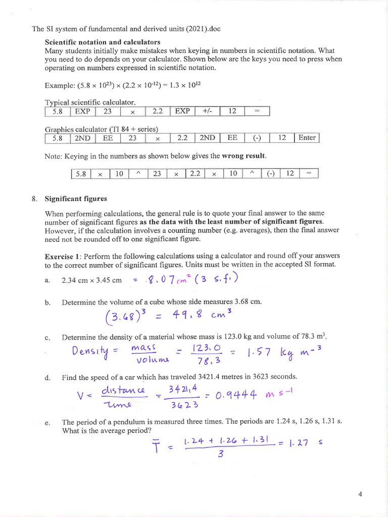 The SI System of Fundamental and Derived Units 2021 573466 Ms | PDF