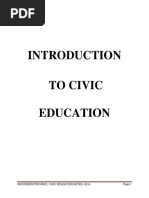 Civic Education Lecture Notes | PDF | Civics | Civic Engagement