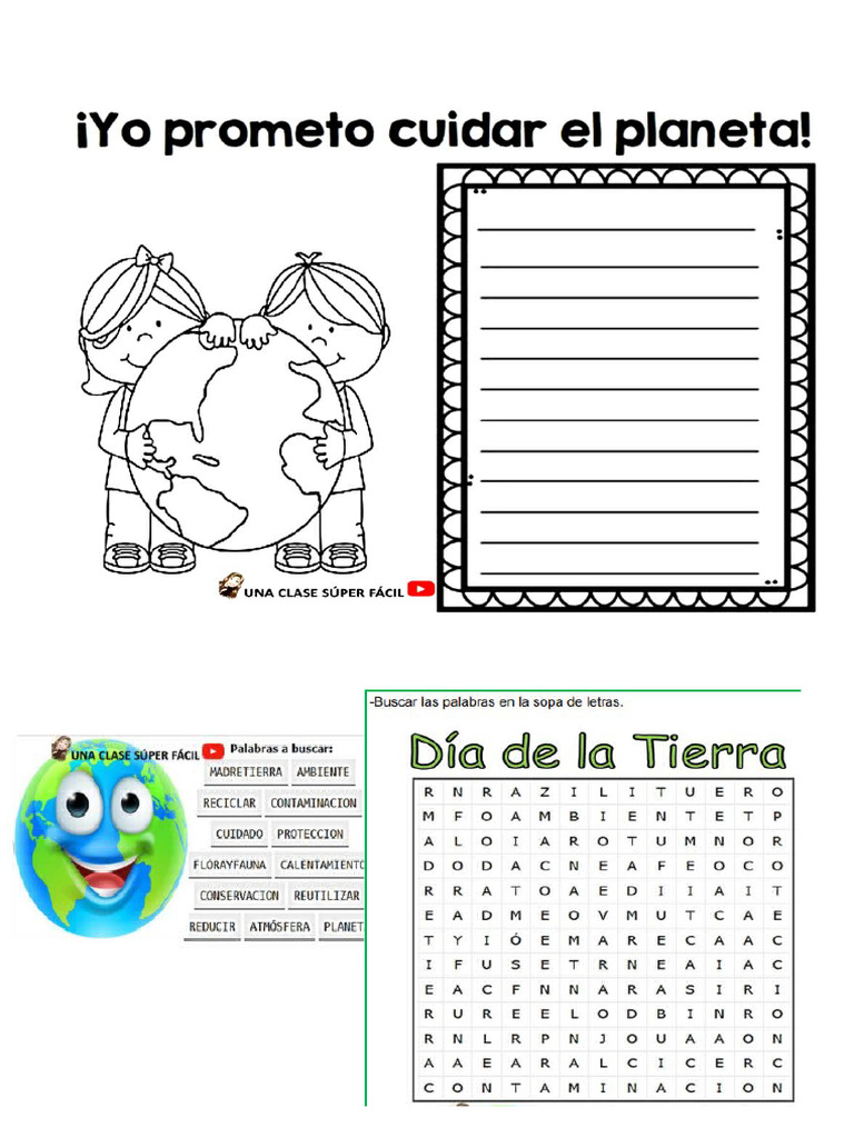 Día de la Tierra: Cuidemos nuestro planeta | PDF | Entorno natural ...