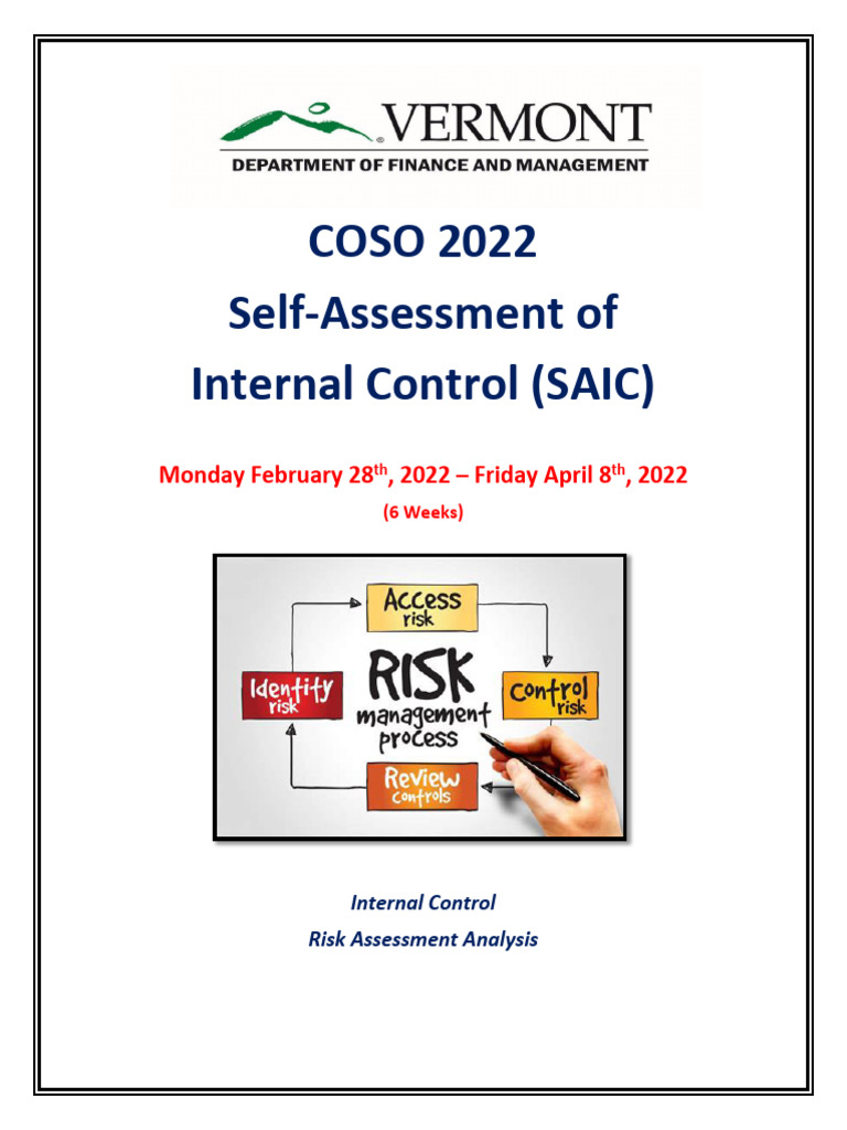 2022 SAIC Full Cover Instructions | PDF | Internal Control | Business