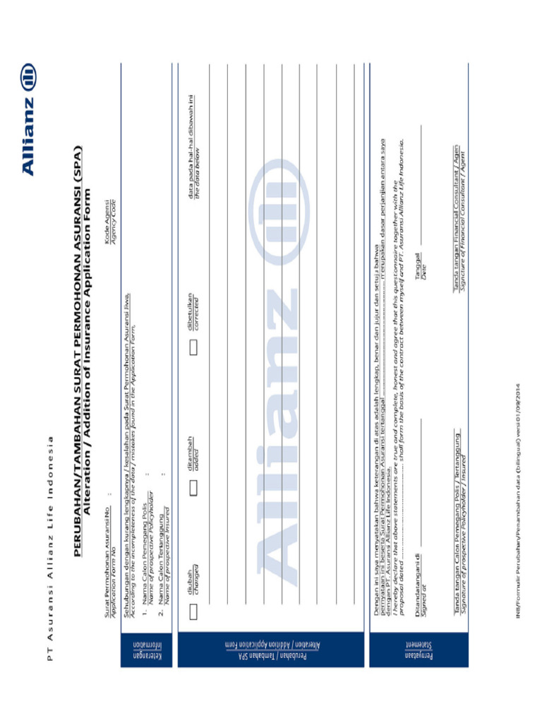 Form SPAJ | PDF