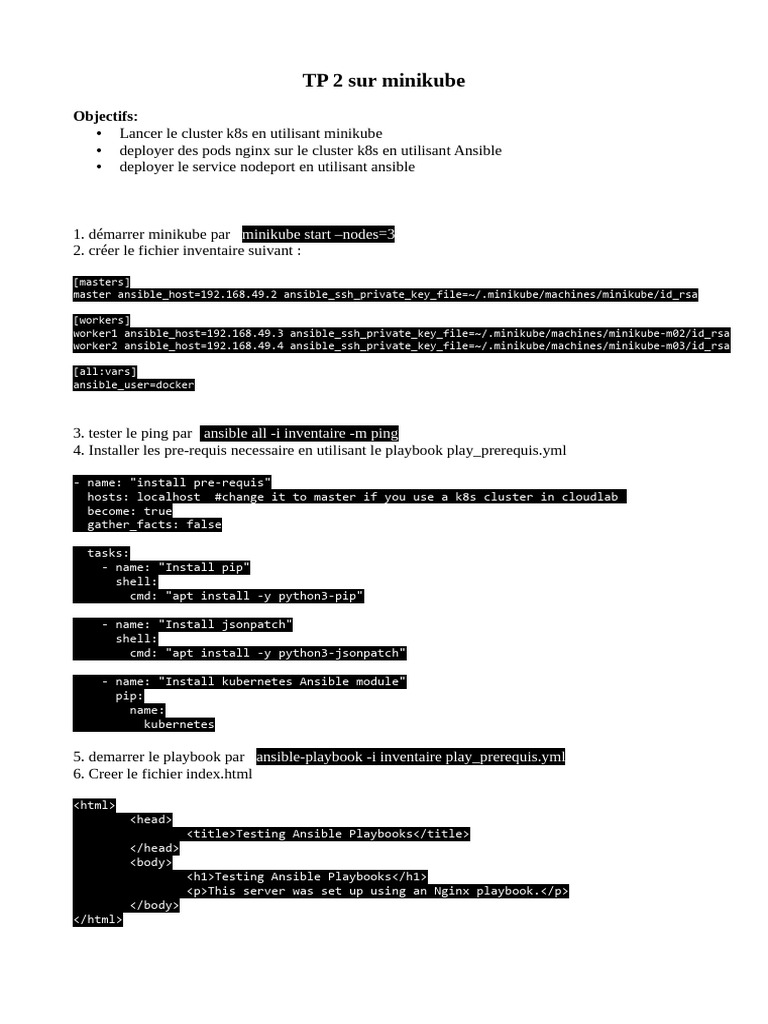 TP 2 k8s | PDF | Computer Architecture | Software