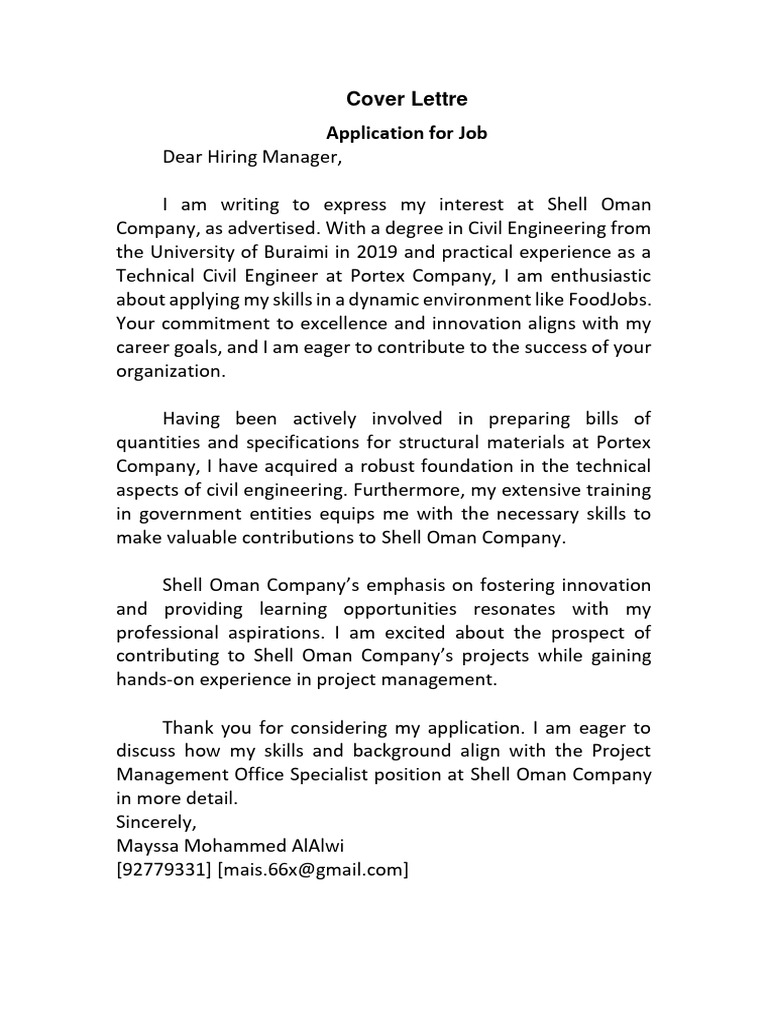 Civil Engineer Job Application | PDF | Engineer | Civil Engineering