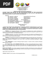 Barangay Resolution Request Funds Fencing | PDF | Governance | Justice