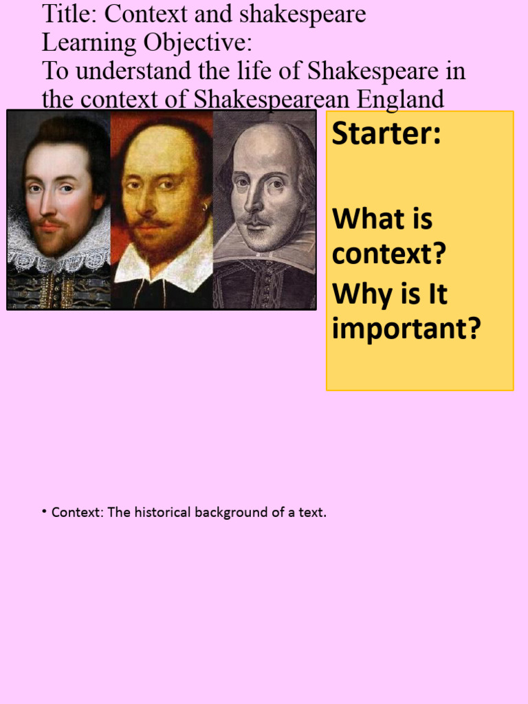 Shakespeare in Context | PDF | William Shakespeare