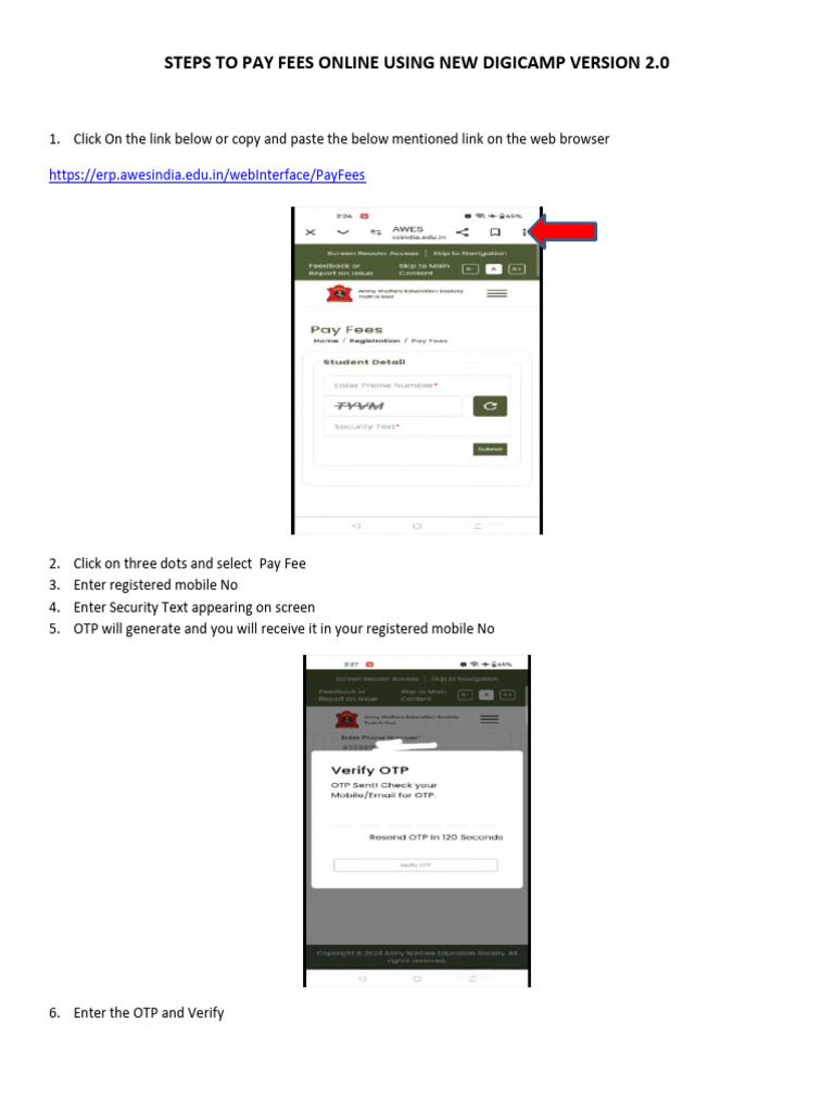 Fee Payment Process | PDF | Finance & Money Management