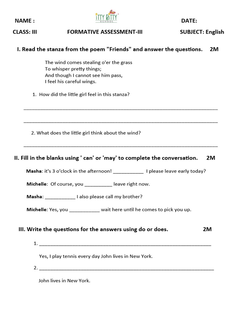 C3 Eng Fa-Iii QP | PDF