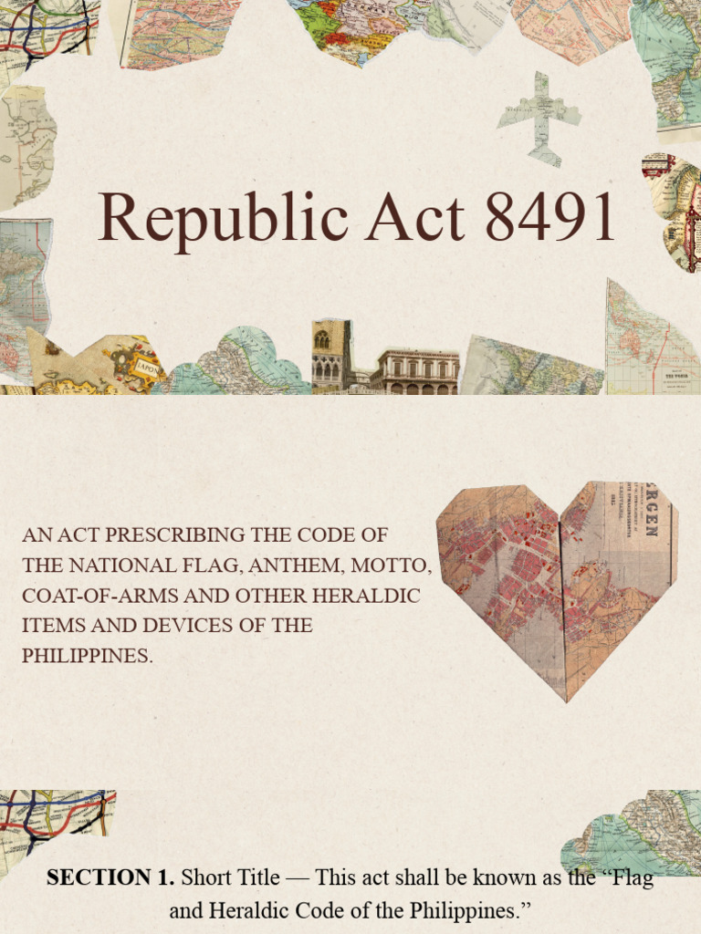 Ra 8491 | PDF | Flag | Nation