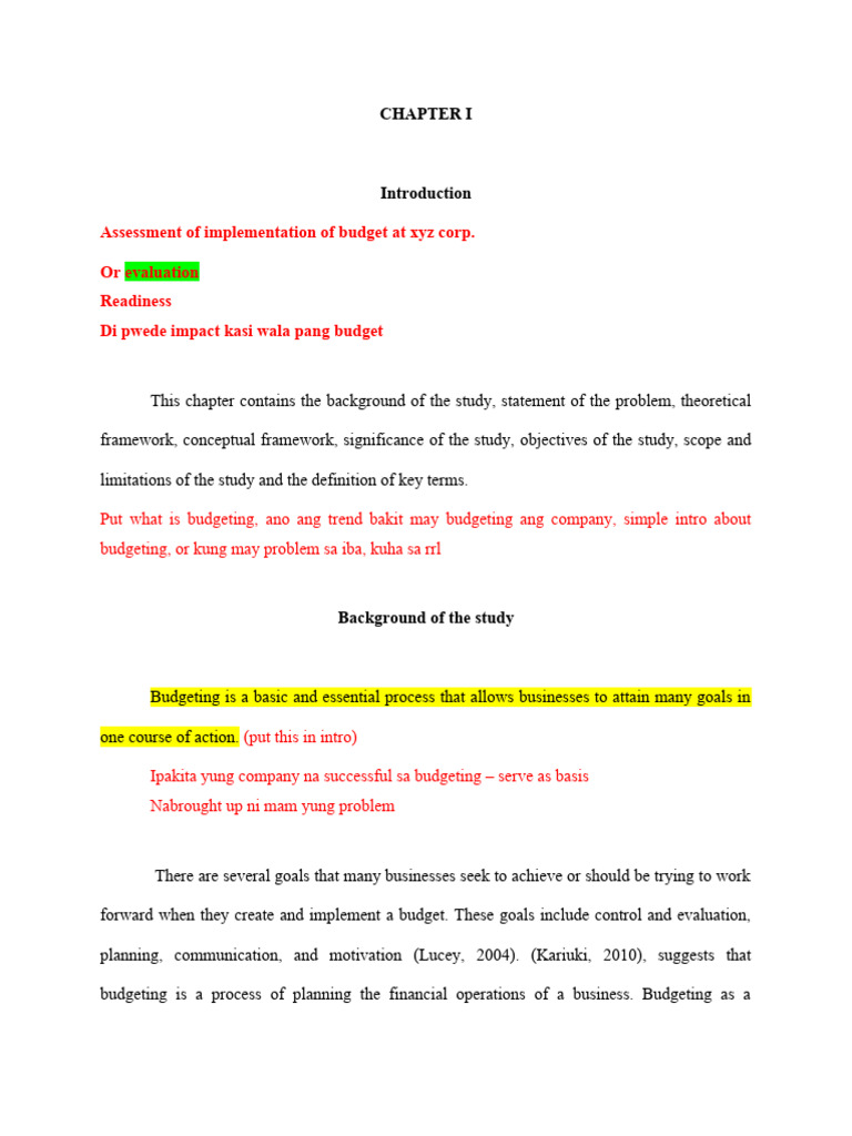 Accounting budgeting | PDF | Methodology | Research Design