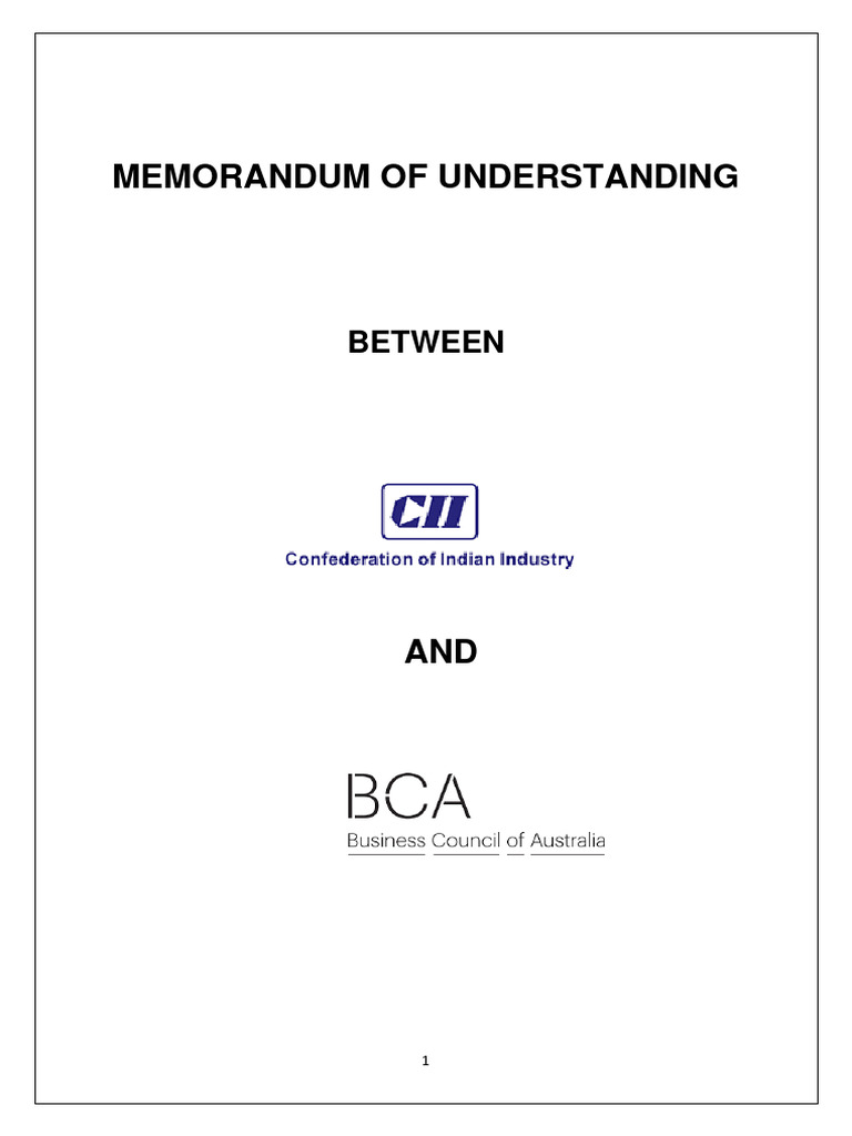 MoU Draft | PDF | Government | Justice