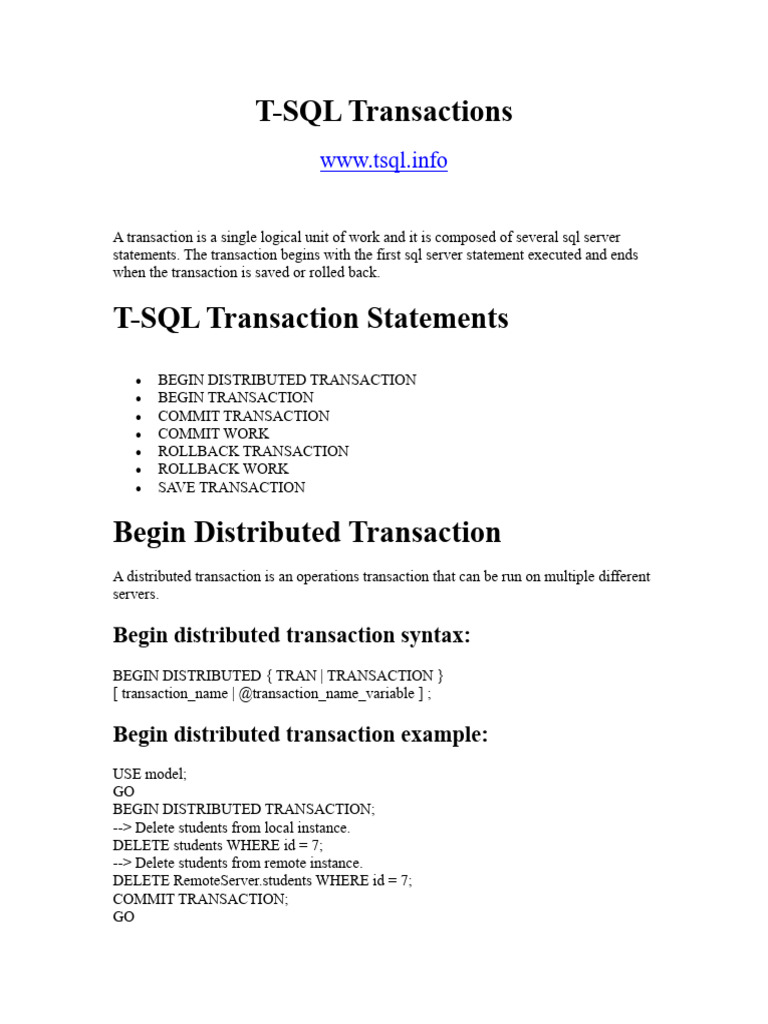 Transactions | PDF | Database Transaction | Information Technology Management