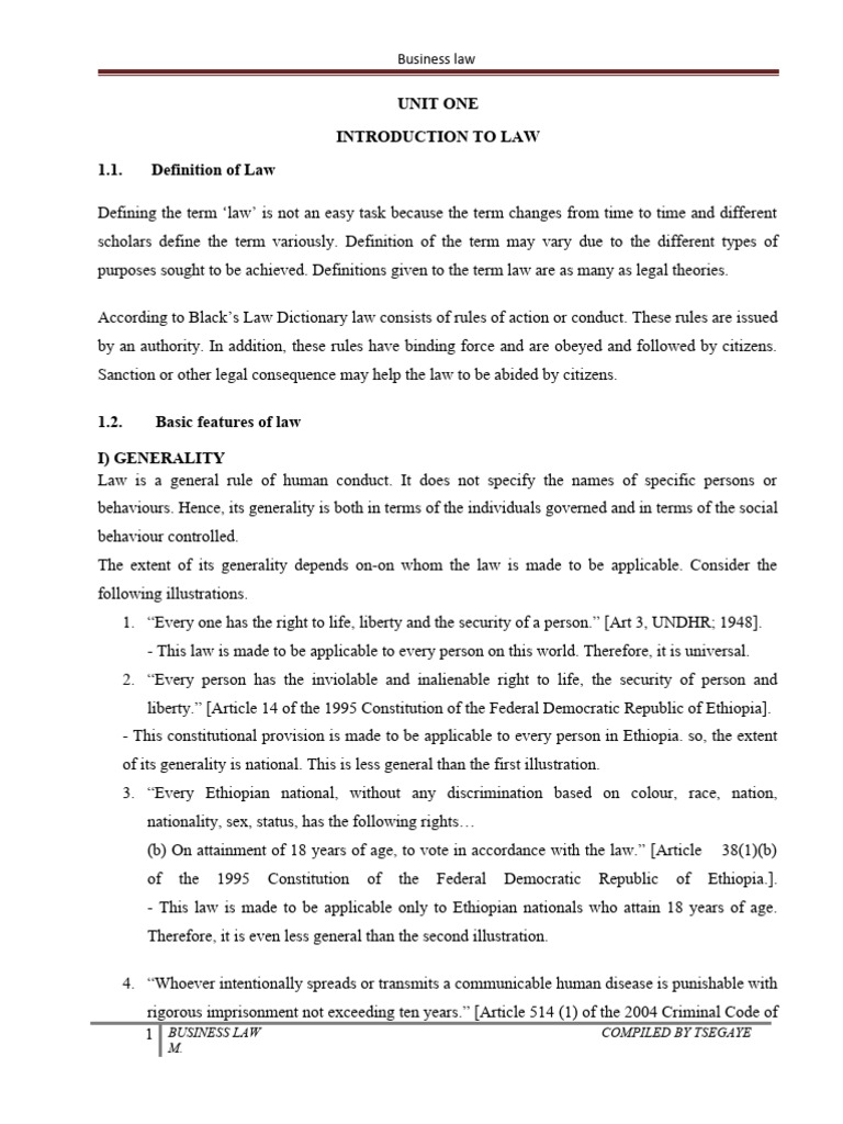 Business Law, Short NOTE | PDF | Partnership | Offer And Acceptance