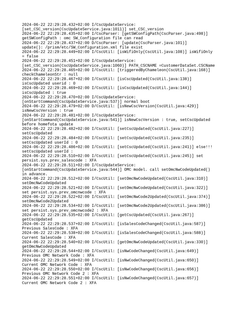 Home Fota Update Log | PDF | Computer Science | Data Serialization Formats