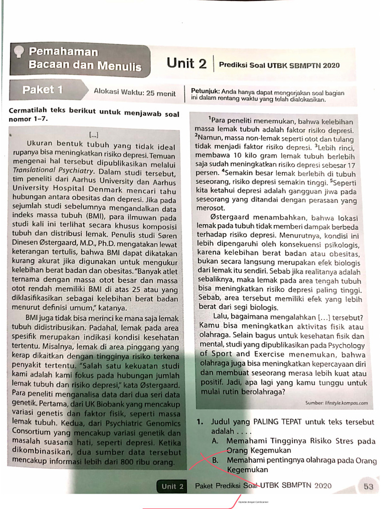 SOAL LATIHAN PBM 3 | PDF