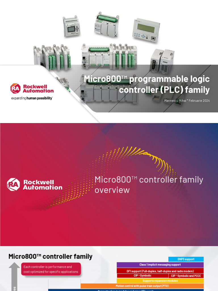 01 - 02micro800 PLC Family Customer Presentation | PDF | Network Switch ...
