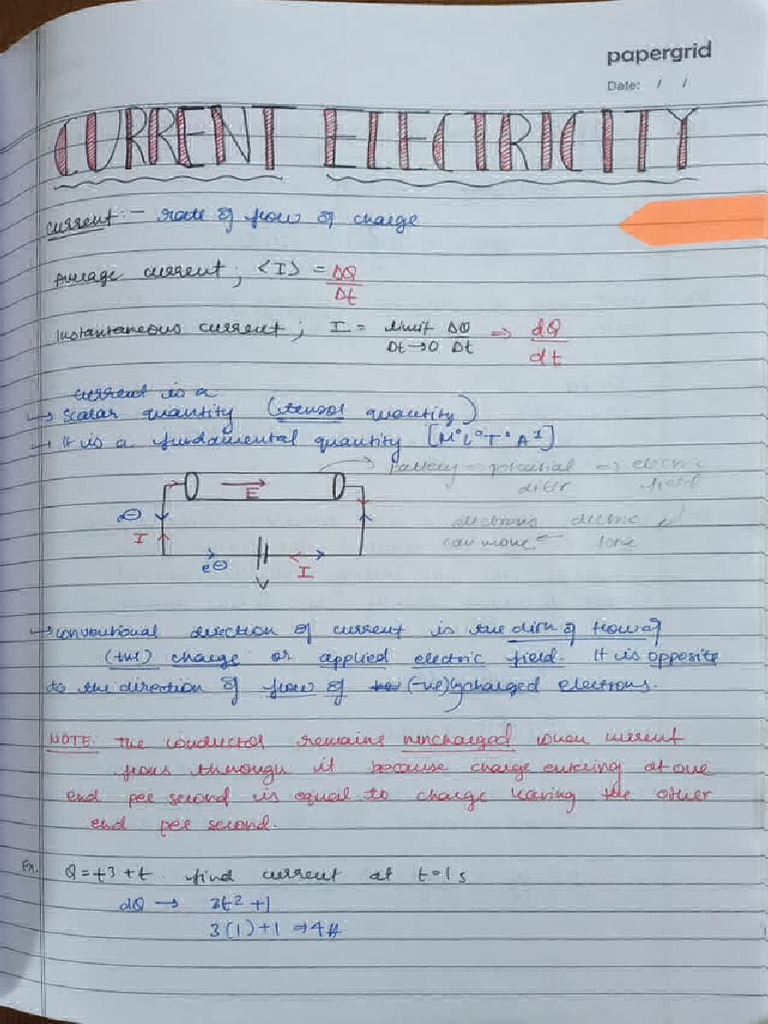 Current Electricity | PDF