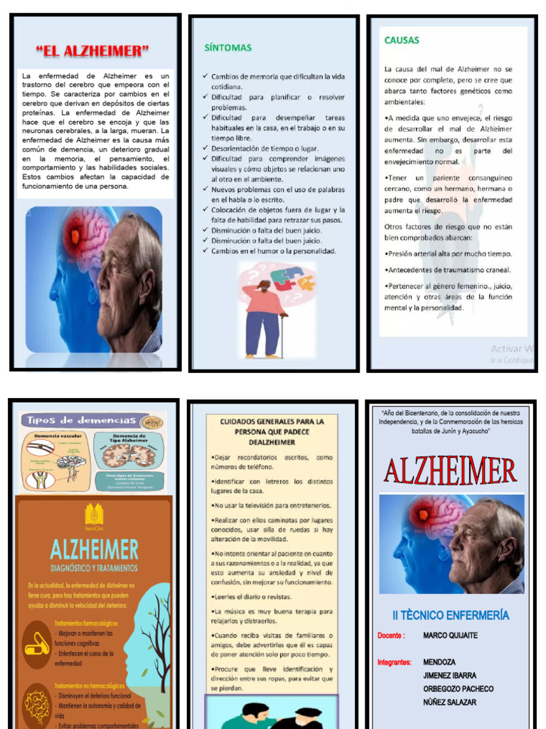 TRIPTICO alzheimer | PDF