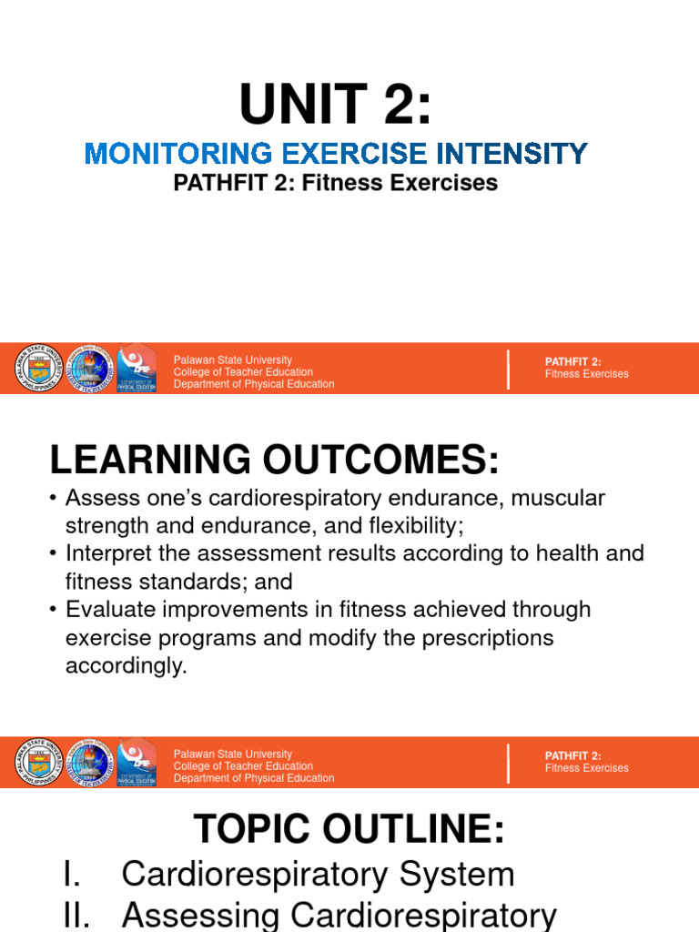 PATHFIT 2 Unit 2 Monitoring Exercise Intensity | PDF | Heart | Atrium ...
