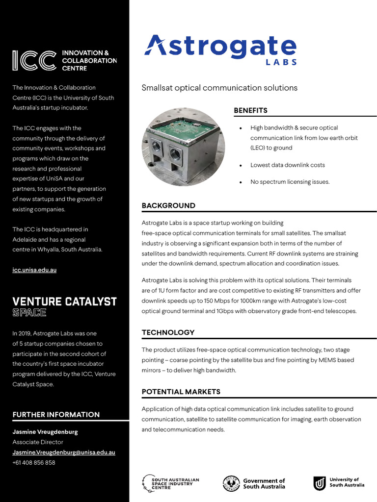 Astrogate Labs | PDF | Satellite | Startup Company Astrogate Labs | PDF | Satellite | Startup Company