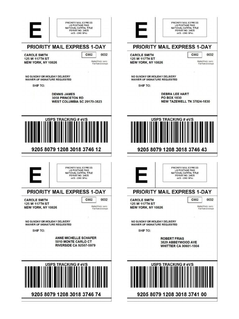 Usps Labels | PDF