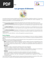 Classification des 7 groupes alimentaires | PDF