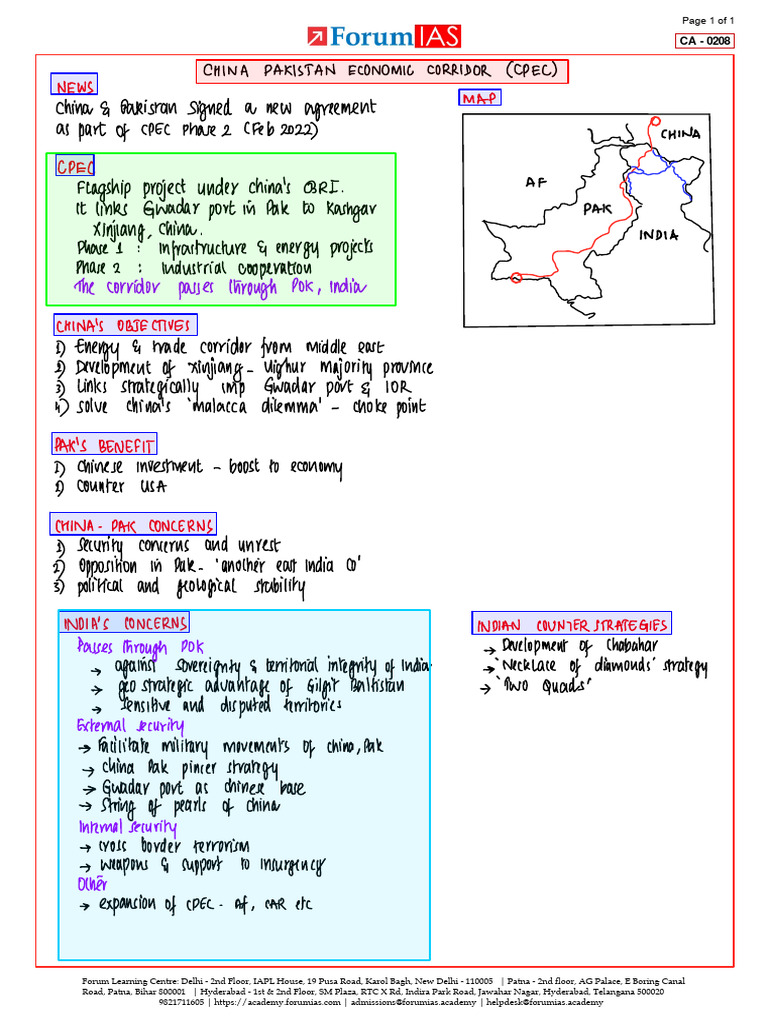 CPEC | PDF | Asia | Foreign Relations