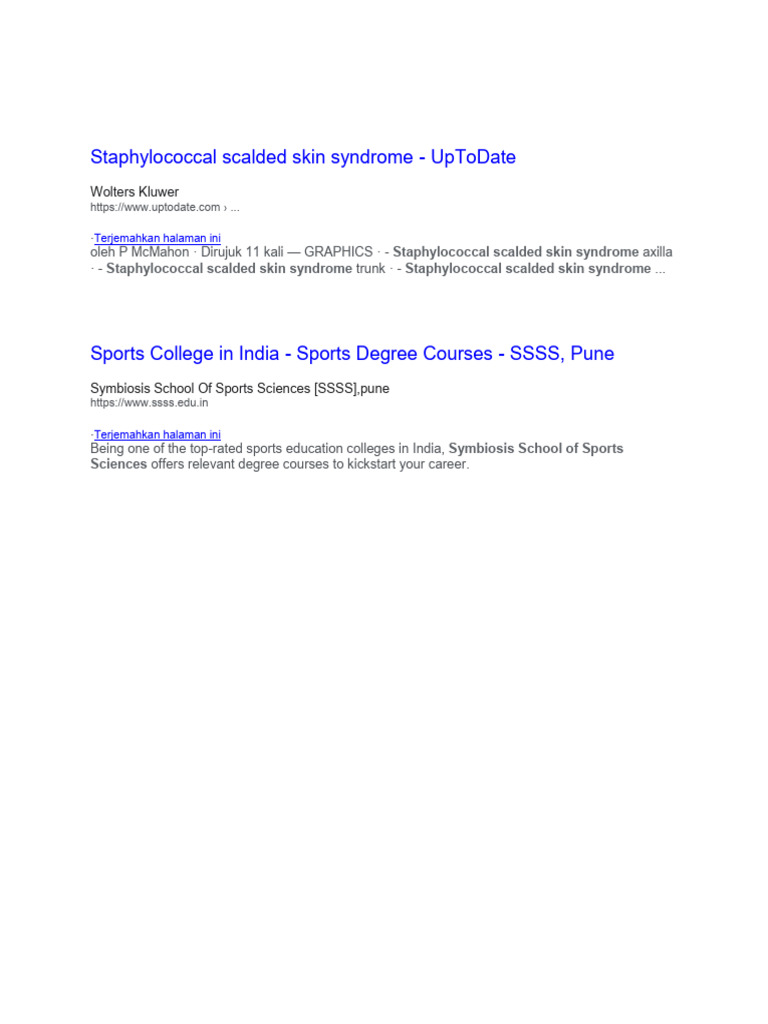 Staphylococcal Scalded Skin Syndrome - Uptodate: Wolters Kluwer | PDF
