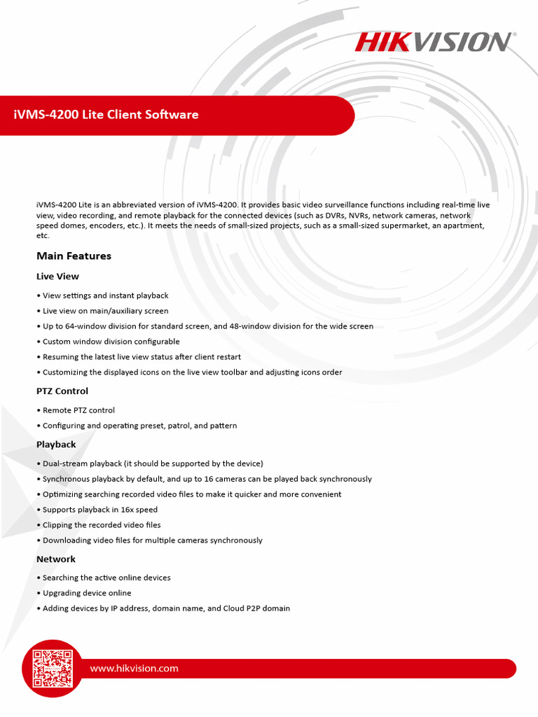 iVMS-4200 Lite - Spec V1 - 0-2 | PDF | Computer Science | Digital Technology