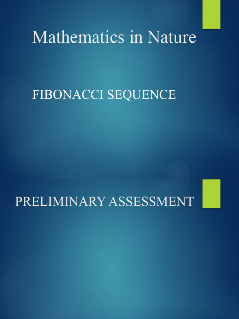 Fibonacci Sequence in Nature's Patterns | PDF | Rectangle | Triangle