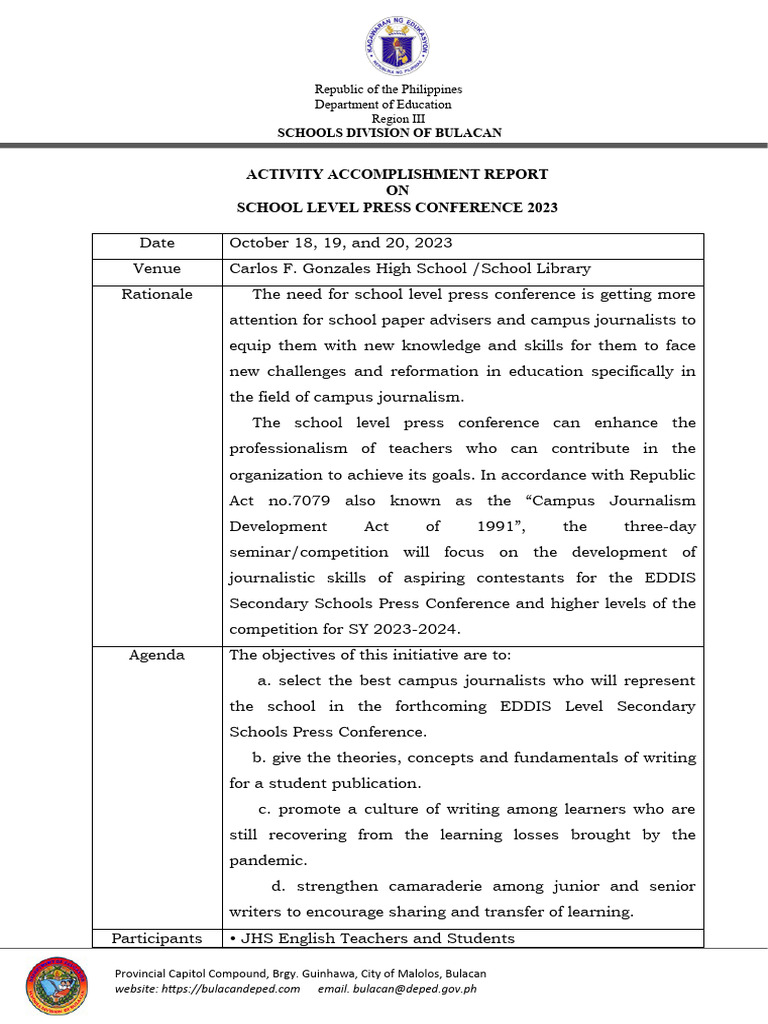ACR Local Presscon | PDF | Learning | Behavior Modification