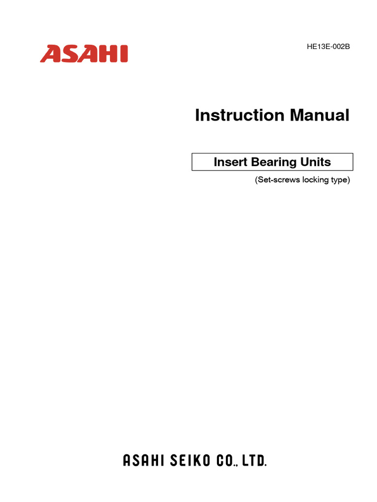 Manual Uc e | PDF | Bearing (Mechanical) | Engineering Tolerance