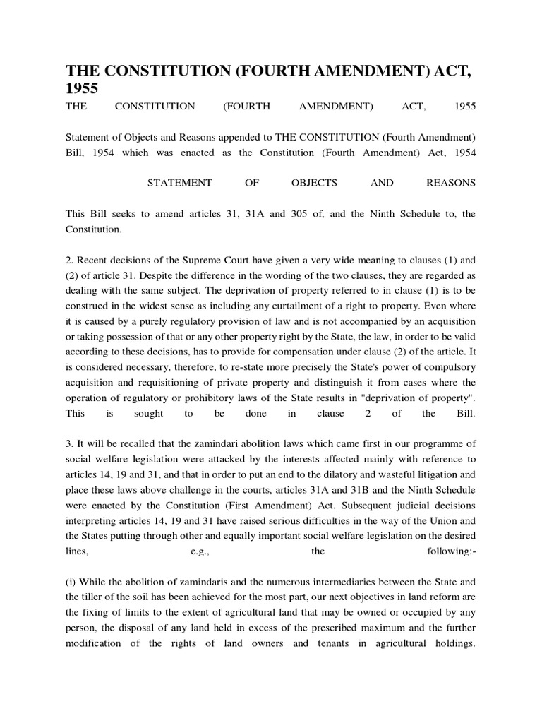 The Constitution (Fourth Amendment) | PDF | Eminent Domain | Fourth ...