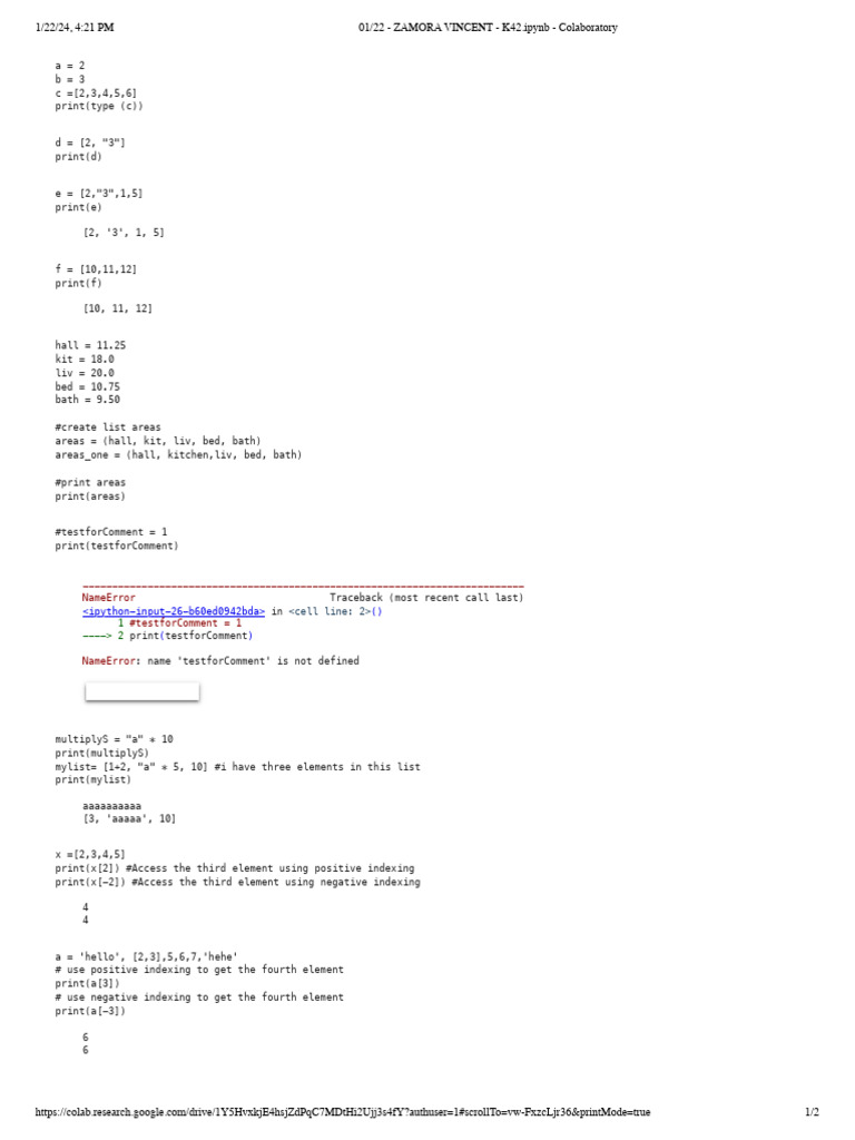 01 - 22 - ZAMORA VINCENT - K42.ipynb - Colaboratory | PDF