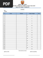 Contoh Daftar Hadir Rapat Dinas Format Excel, Word Dan PDF | PDF
